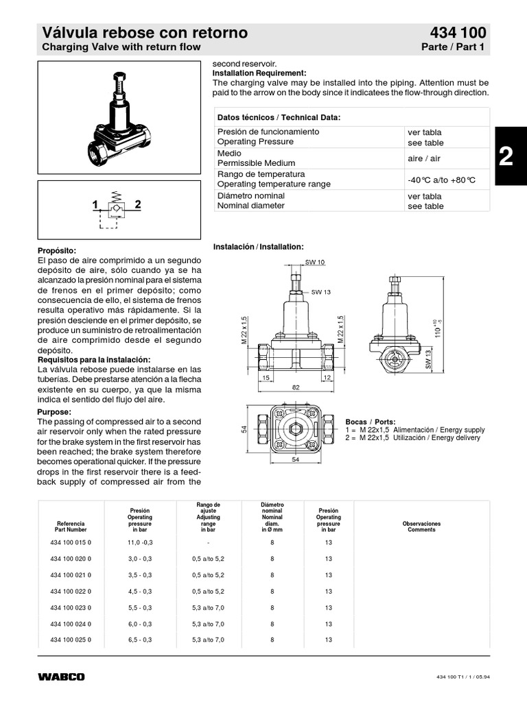 Válvula de Rebose Con Retorno - Parte 1 | PDF | Ingeniería mecánica ...