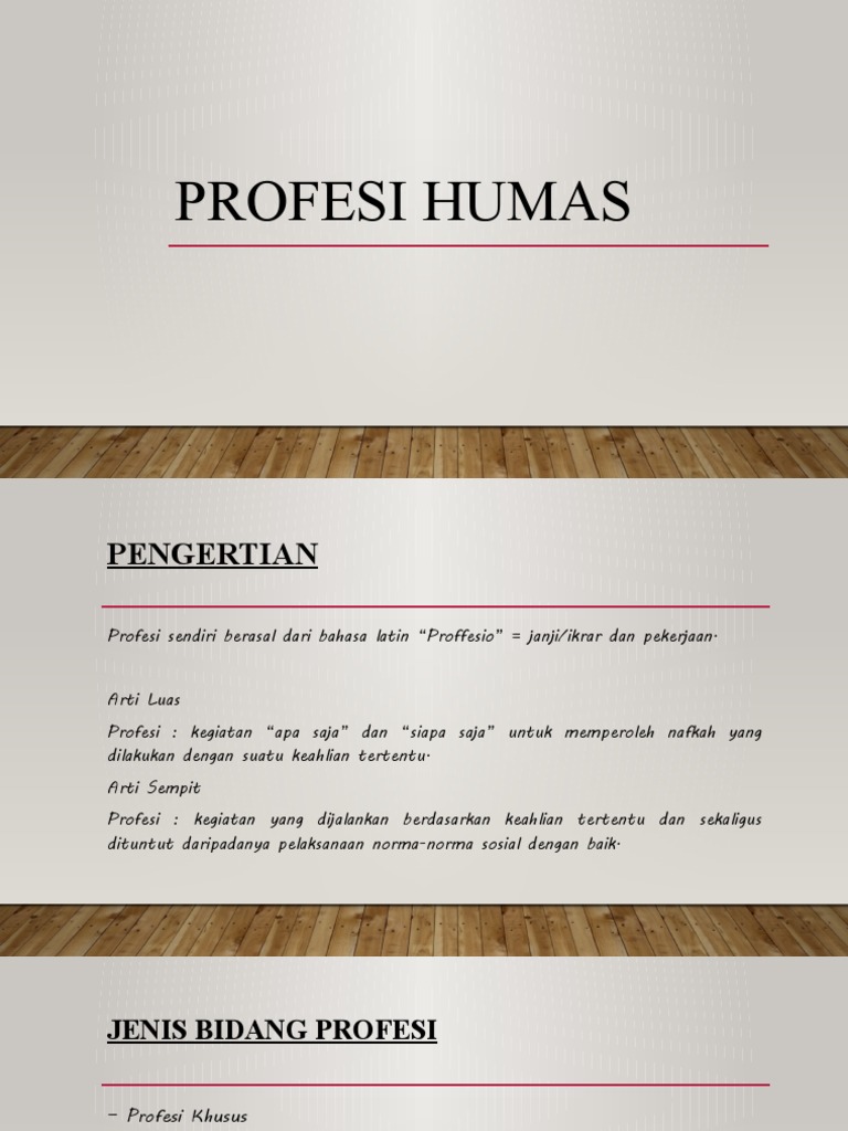 Panduan Profesi Humas | PDF