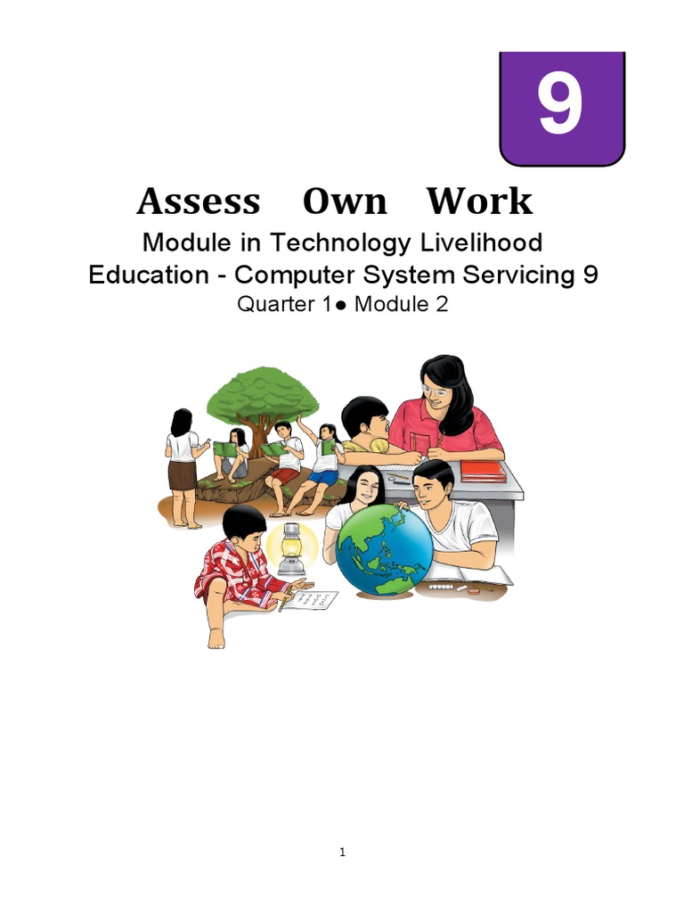 Assess Own Work: Module in Technology Livelihood Education - Computer System Servicing 9 | PDF ...