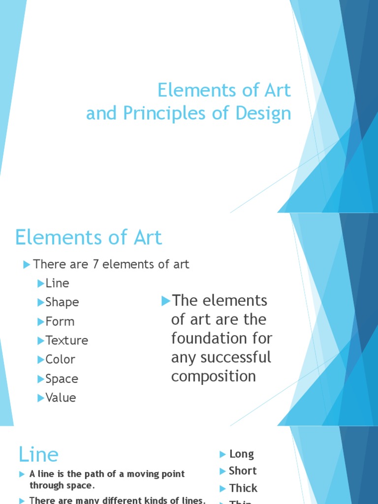 Elements and Principles of Art Design | PDF | Composition (Visual Arts ...