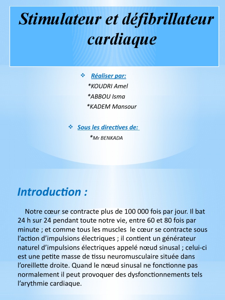 Défibrillateur et Pacemaker : Guide Complet | PDF | Stimulateur ...