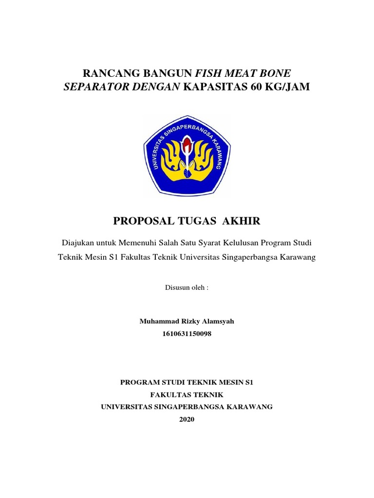 Proposal Muhammad Rizky Alamsyah | PDF