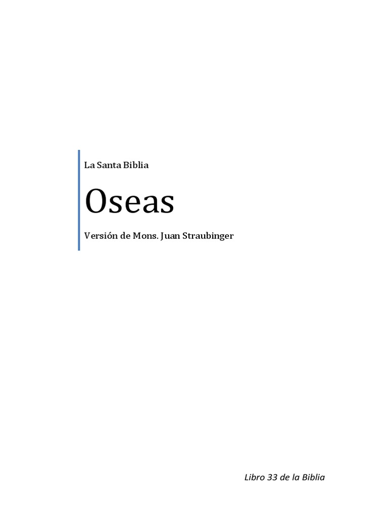 33 Oseas | PDF | Libros de reyes | Contenido bíblico
