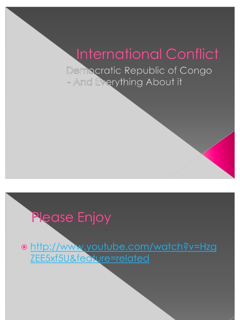 The Complex and Ongoing Conflicts Over Resources in the Democratic Republic of the Congo | PDF ...