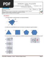 Atividade Simetria | PDF | Geometria Elementar | Simetria