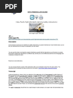 Flight Attendant Scripts | PDF | Seat Belt | Aviation