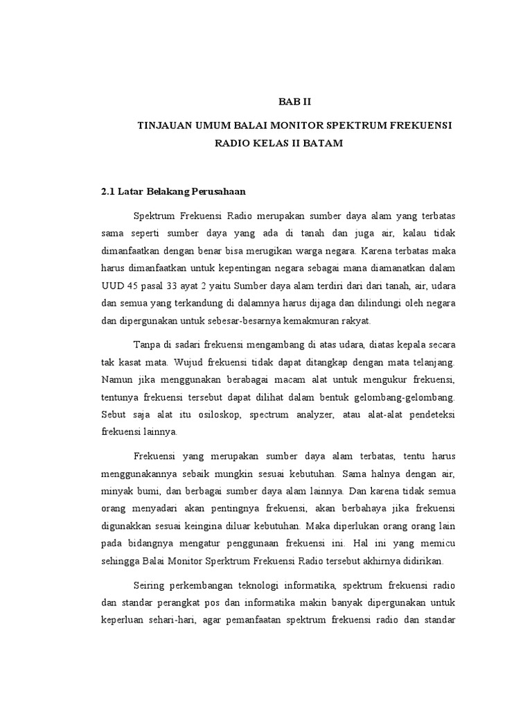 BAB II Laporan Magang Putri Kusdana | PDF