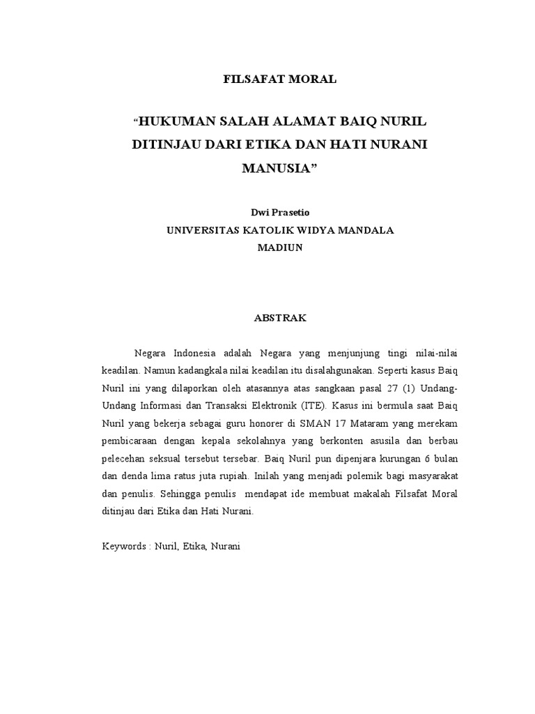 Filsafat Moral UAS Fix | PDF