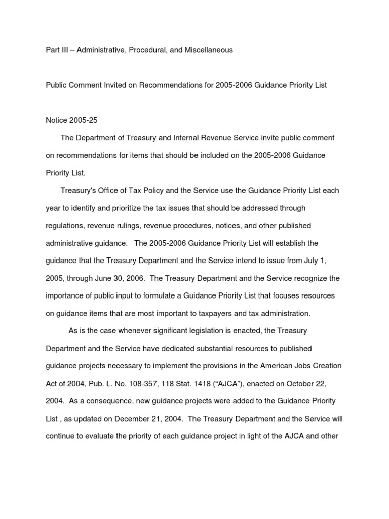 US Internal Revenue Service: n-05-25 | PDF | Internal Revenue Service ...