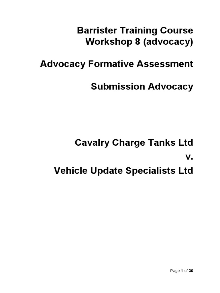 BTC1 Adv W8 Apply Student Instructions | PDF | Precedent | Logic