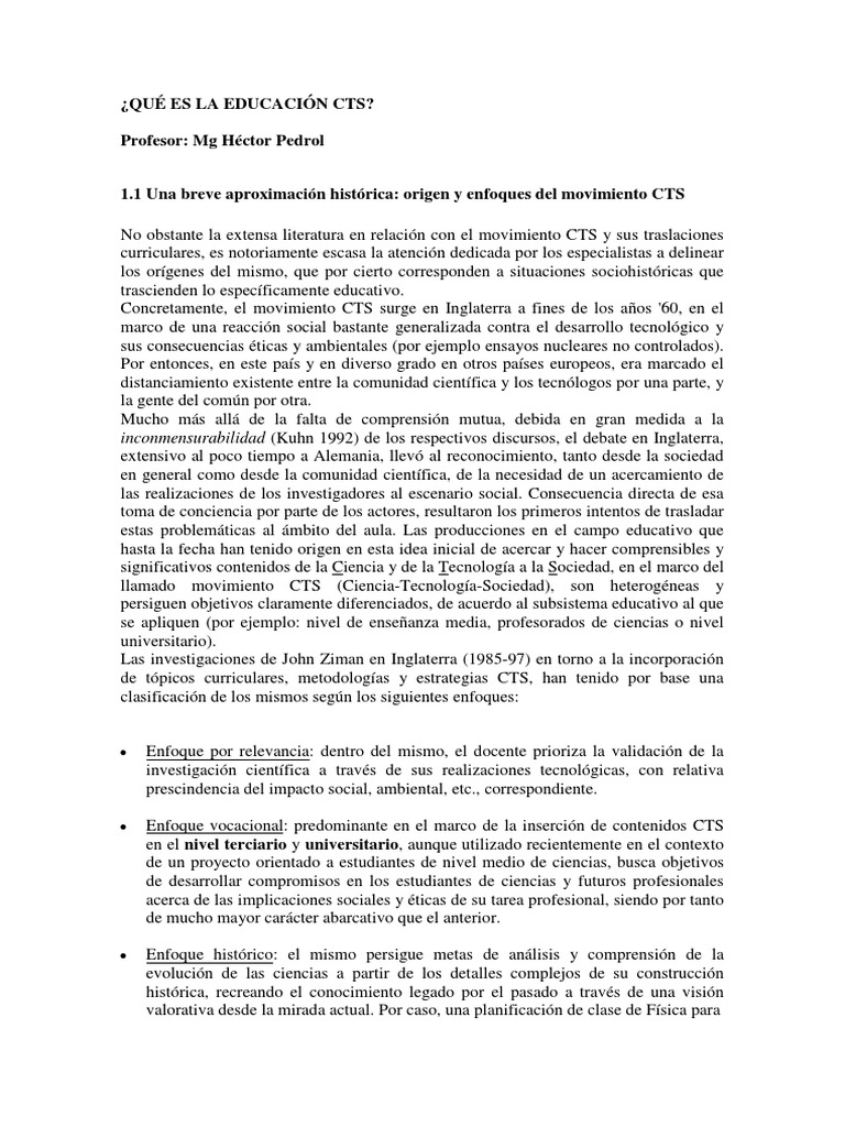 Modelo Didáctico CTS | PDF | Literatura | Teoría