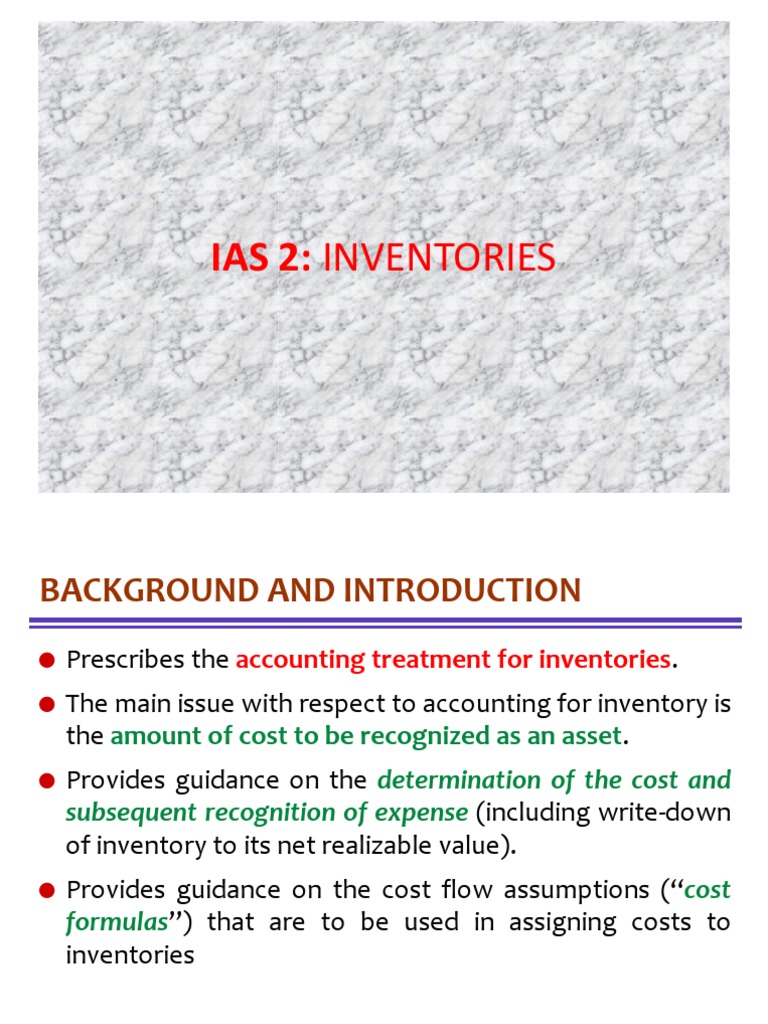 IAS 2 Inventory PDF | PDF | Inventory | International Financial ...