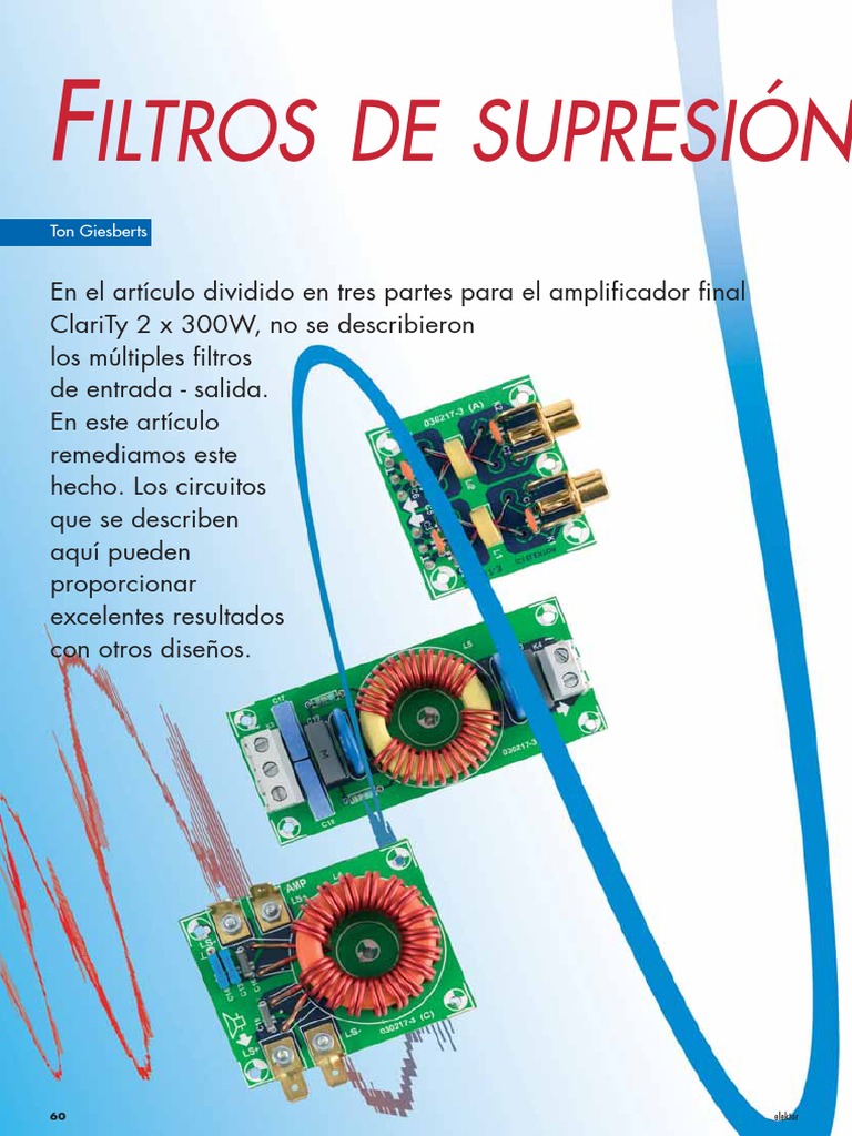 Filtros de Supresión de Ruidos en El Audio | PDF | Filtro electronico ...