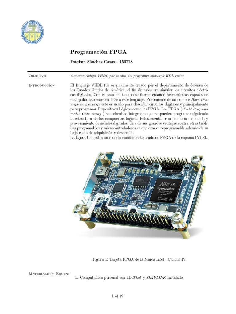 FPGA | PDF | Arreglos de compuertas lógicas programables en sitio | Vhdl
