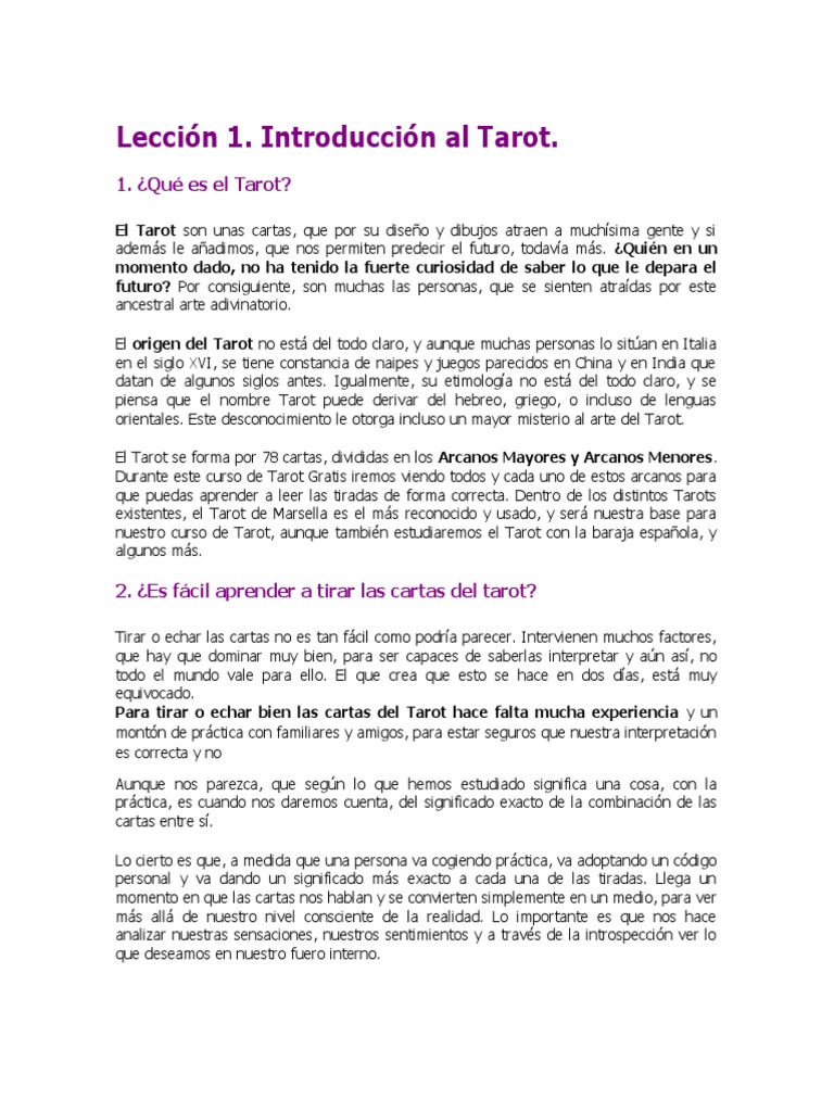 Atarot | PDF | Tarot | Amor