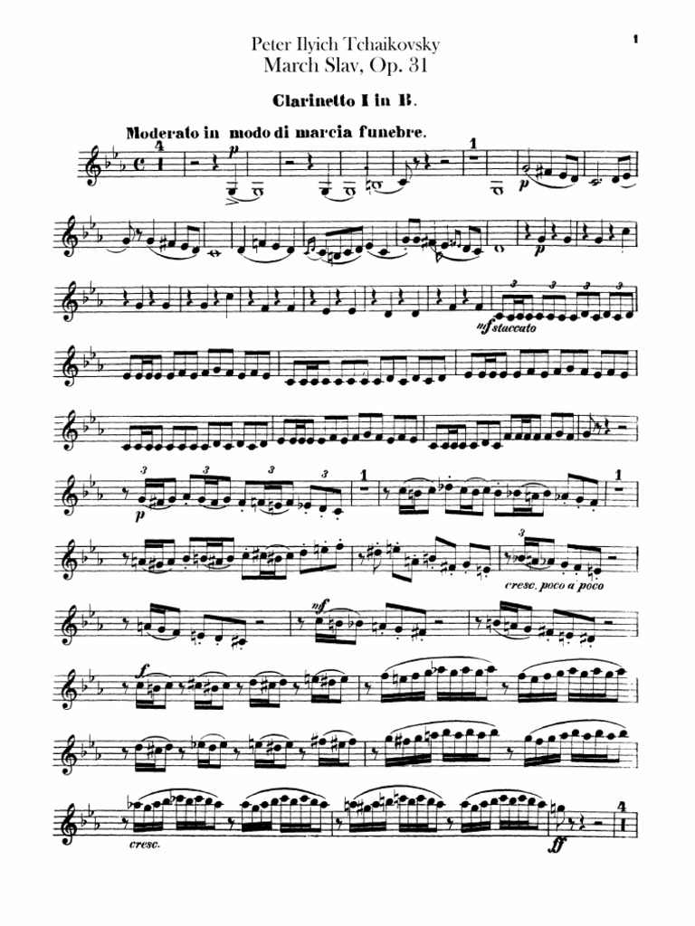 March Slave - Clarinete 1 y 2 | PDF