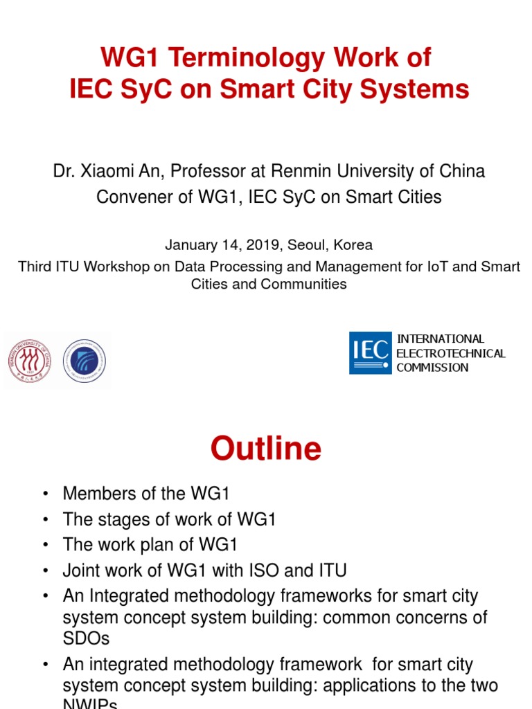 Wg1 Terminology Work of Iec Syc On Smart City Systems | PDF | System ...