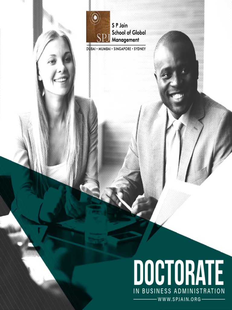 DBA Brochure SP Jain School of Global Management | PDF | Academia