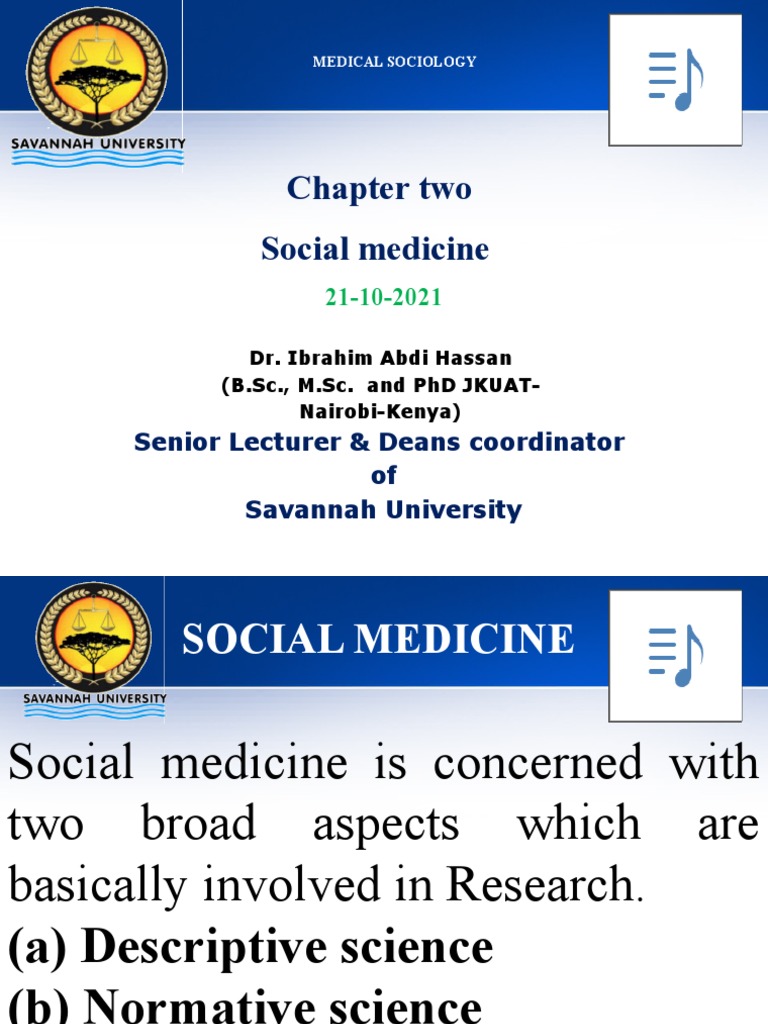 CH Two Medical Sociology | PDF | Sociology | Science