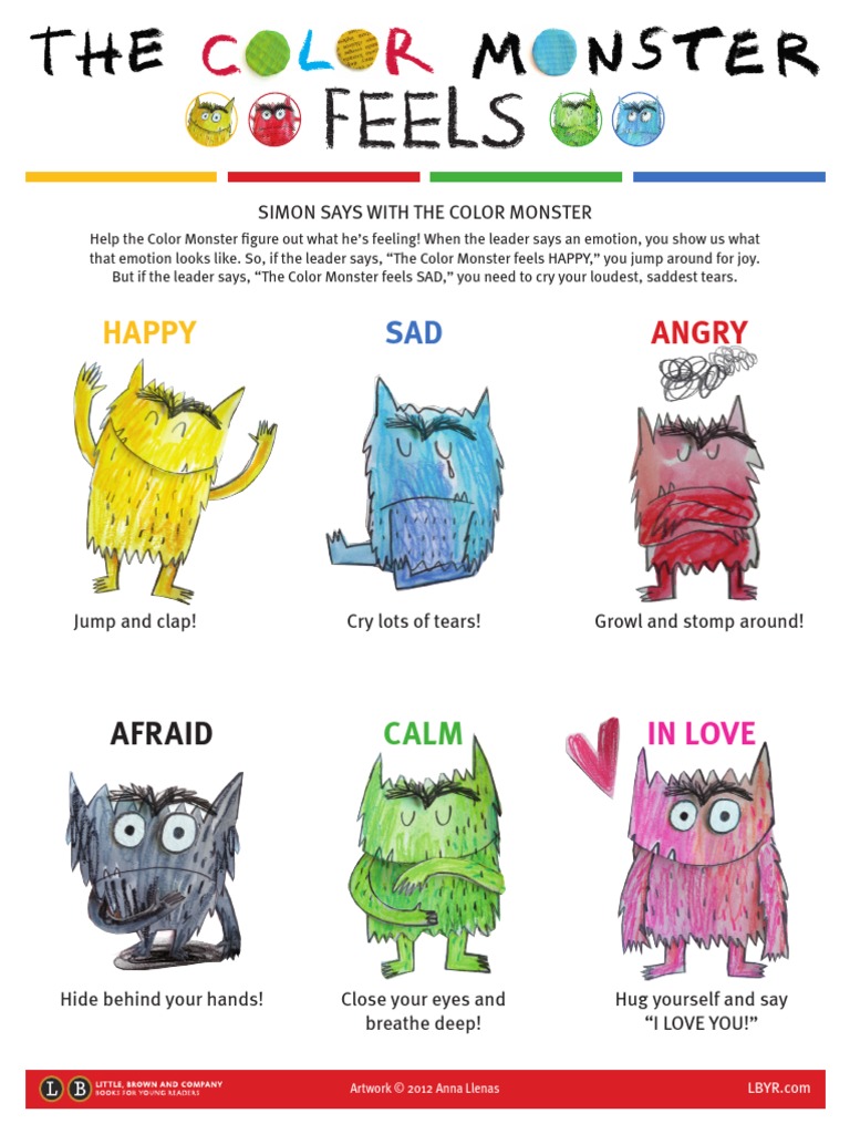 Color Monster Activity Sheets | PDF