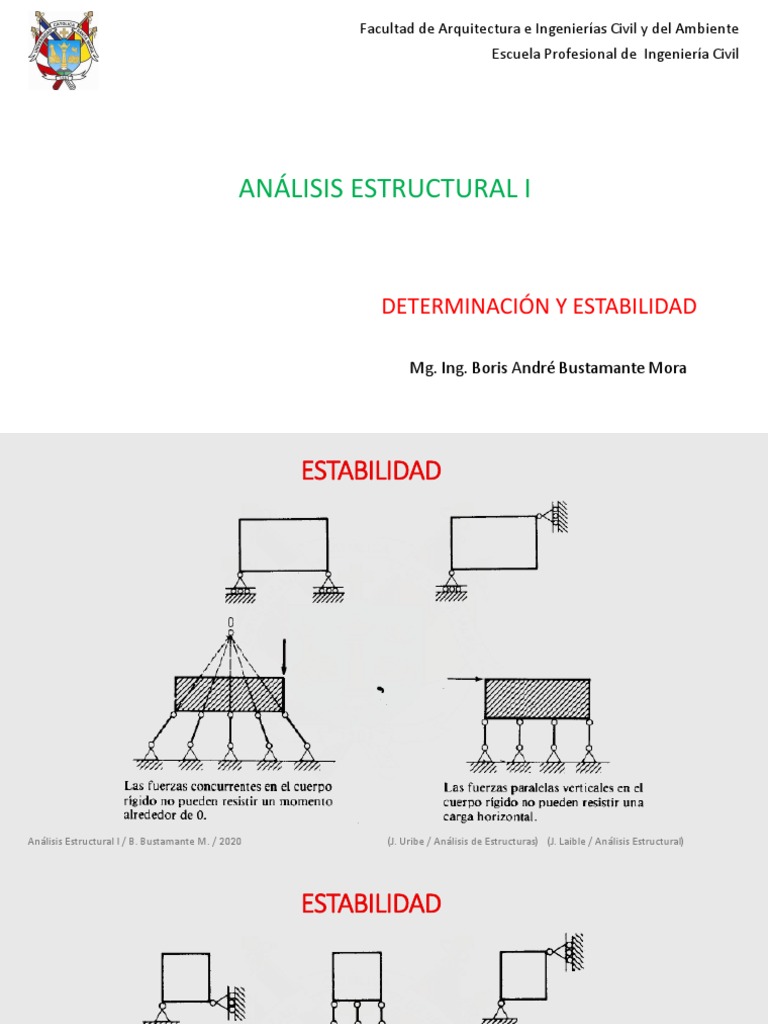 Determinación y Estabilidad | PDF | Análisis estructural | Matemáticas ...