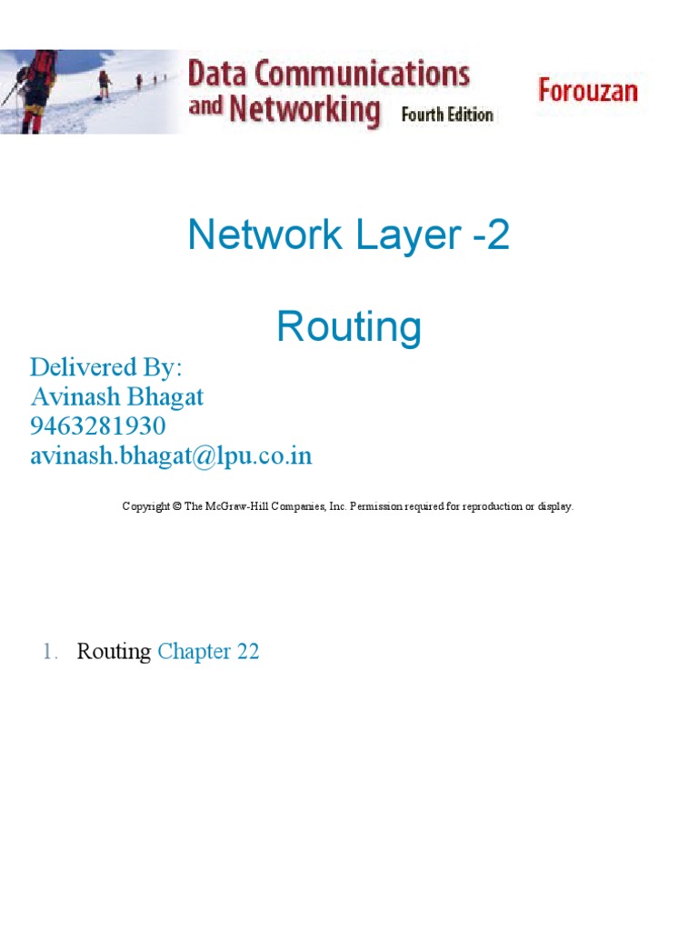 Routing For BCA | PDF | Routing | Networking