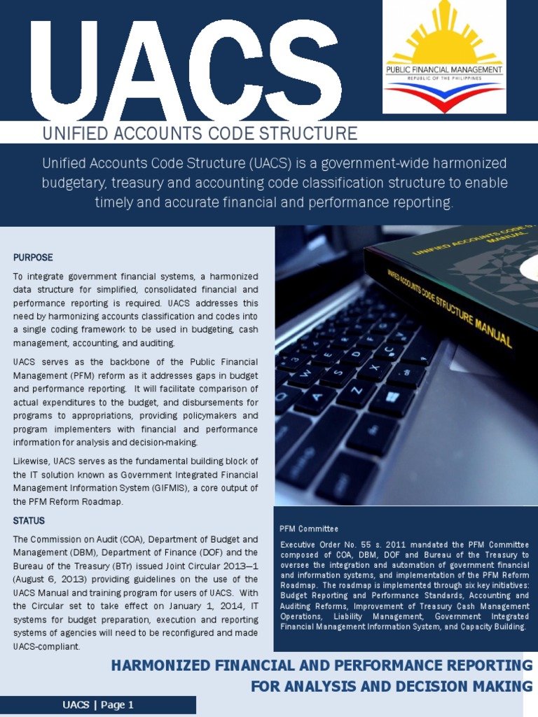 Unified Accounts Code Structure: Harmonized Financial and Performance ...