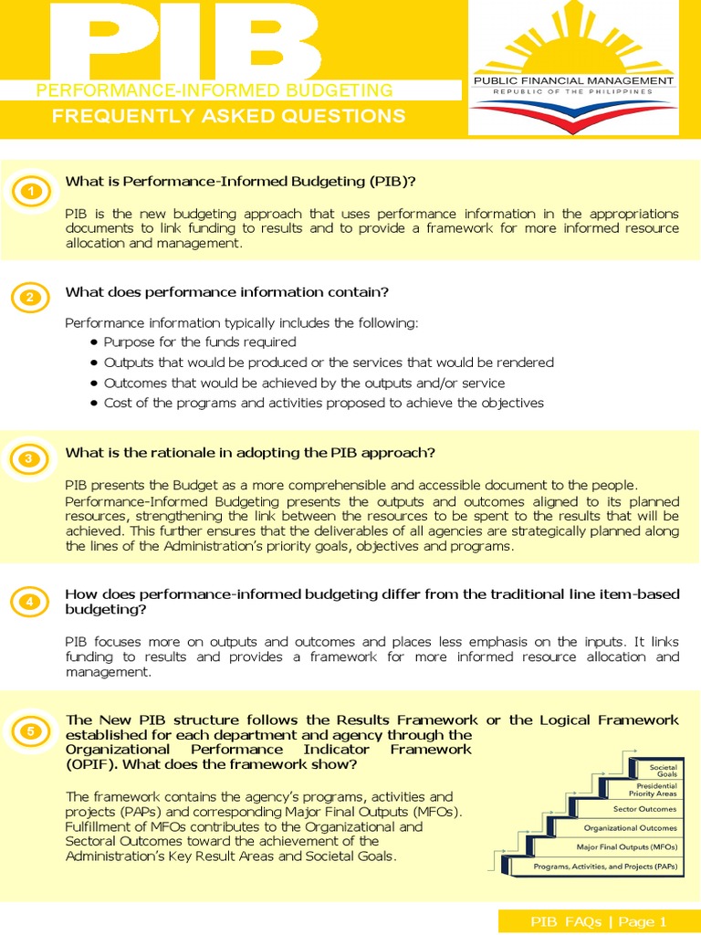 Pib Faqs v7 21414 | PDF | Performance Indicator | Goal