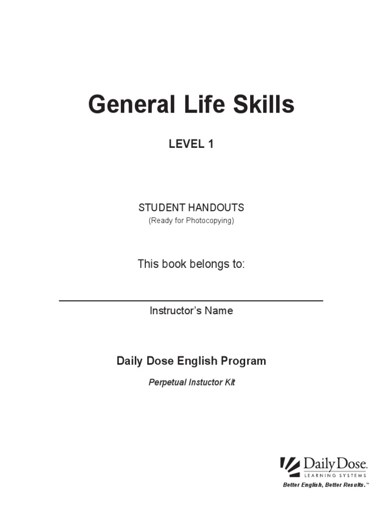 General Life Skills: Level 1 | PDF | Mail | United States Postal Service