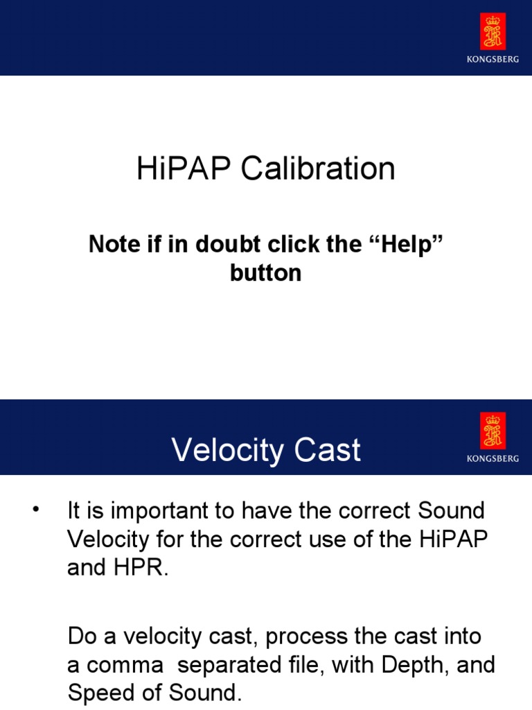 Hipap Calibration: Note If in Doubt Click The "Help" Button | PDF ...