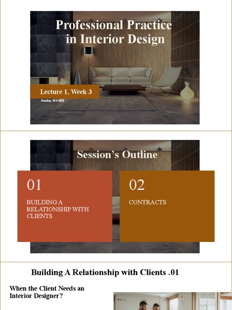 Professional Practice in Interior Design | PDF | Interior Design ...