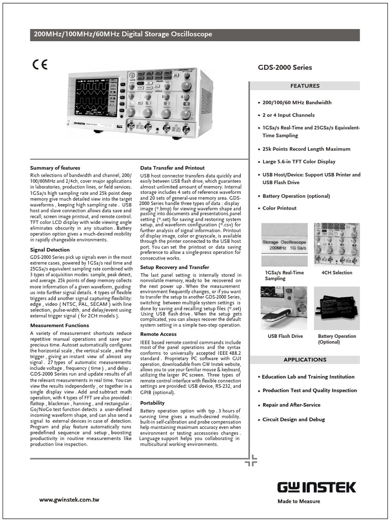 GDS 2000 e | PDF | Usb | Computer Hardware