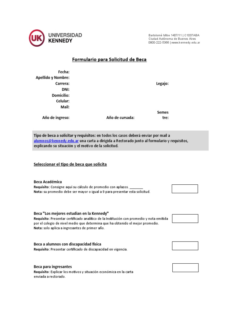 Solicitud de Becas 20201228 | PDF