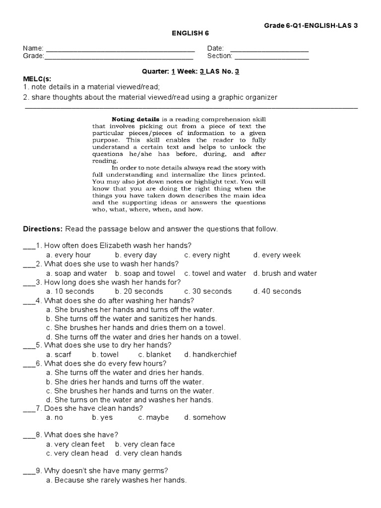 Name: - Date: - Grade: - Section | PDF