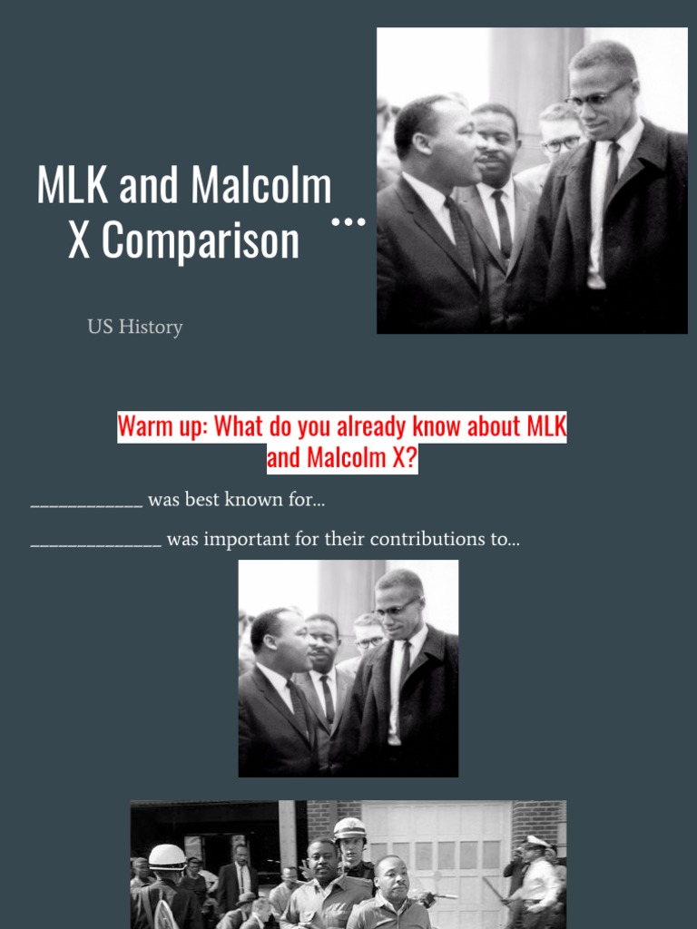 Slides MLK and Malcolm X Venn Diagram-4 | PDF | Social Science