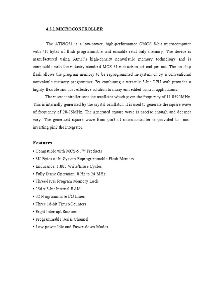 Micro Controller | PDF | Random Access Memory | Flash Memory