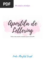 Apostila de Caligrafia para Lettering - LetteringByRebeca | PDF