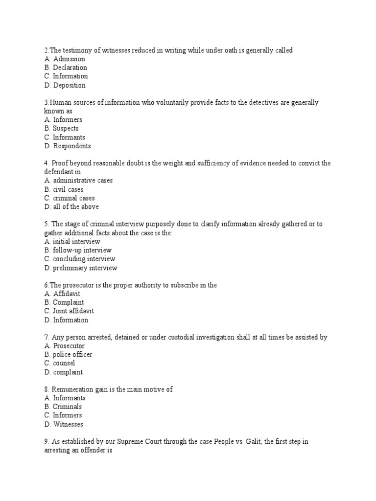 AA | PDF | Arrest | Evidence