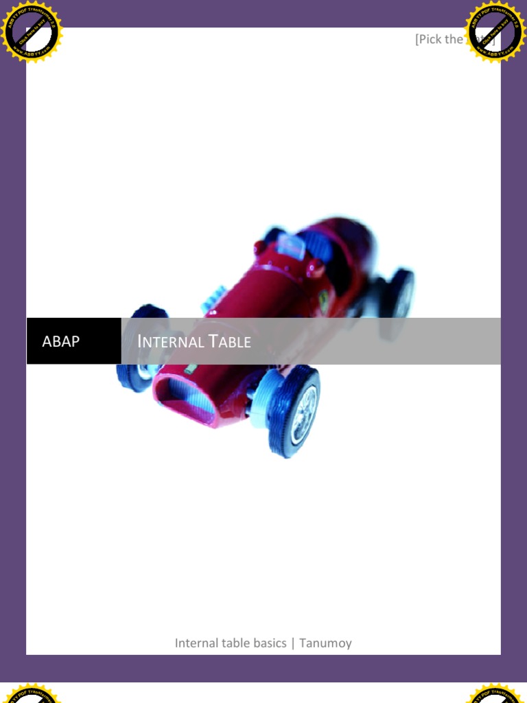 Internal Tables | PDF | Information Technology Management | Software ...