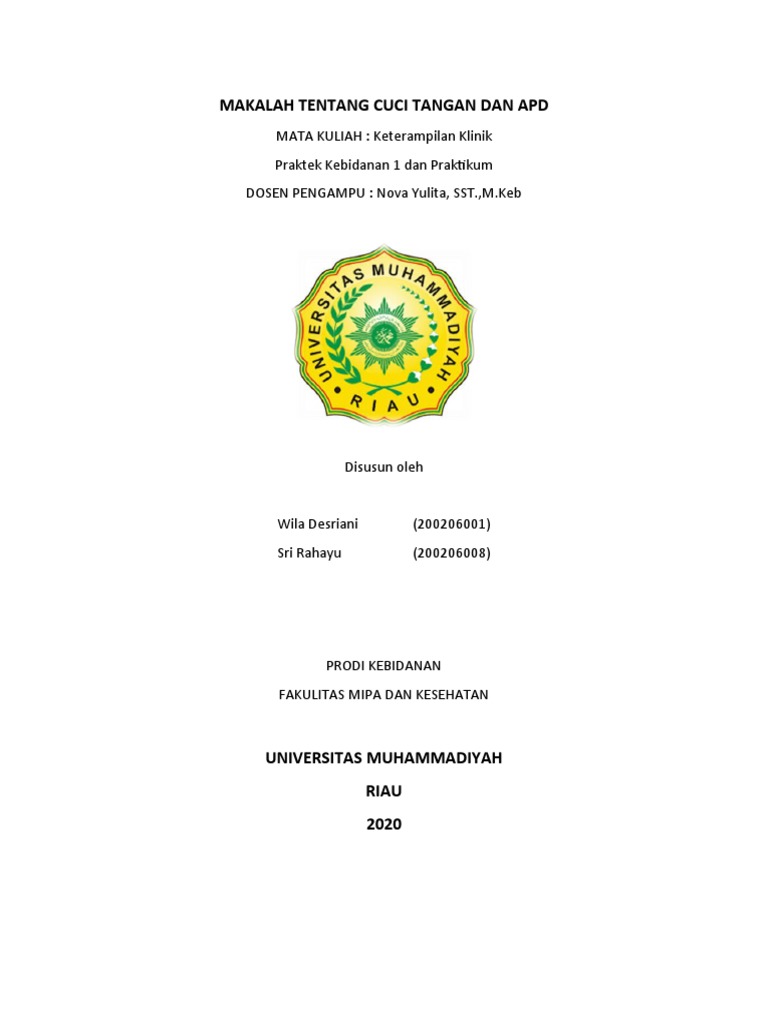 Cuci Tangan dan Penggunaan APD | PDF | Pengembangan Diri | Sains ...