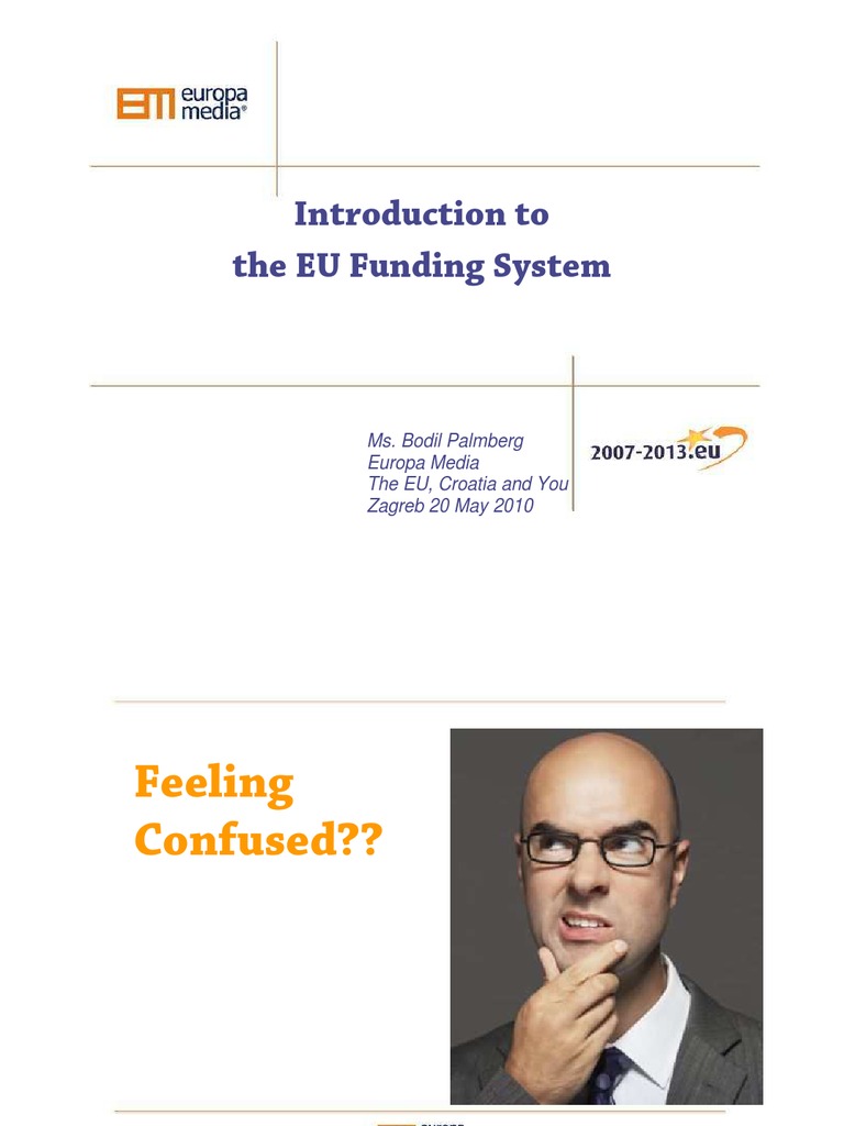 Introduction To EU Funding System | PDF | Structural Funds And Cohesion ...