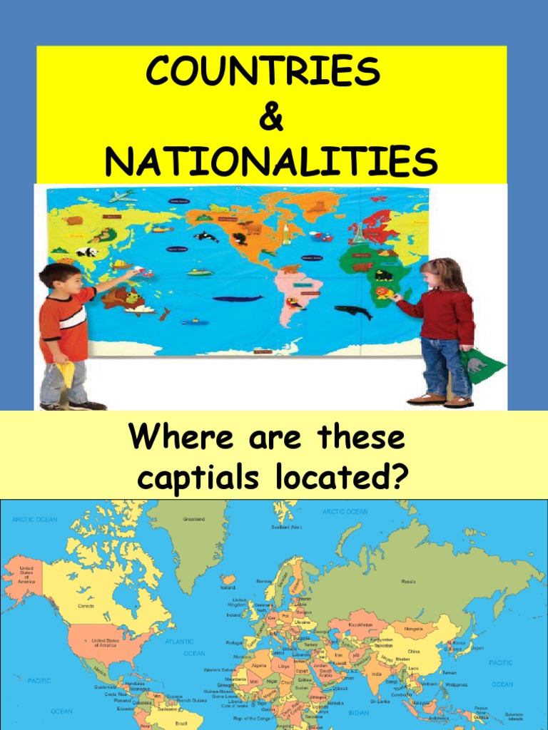 Countries and Nationalities Worksheet | PDF