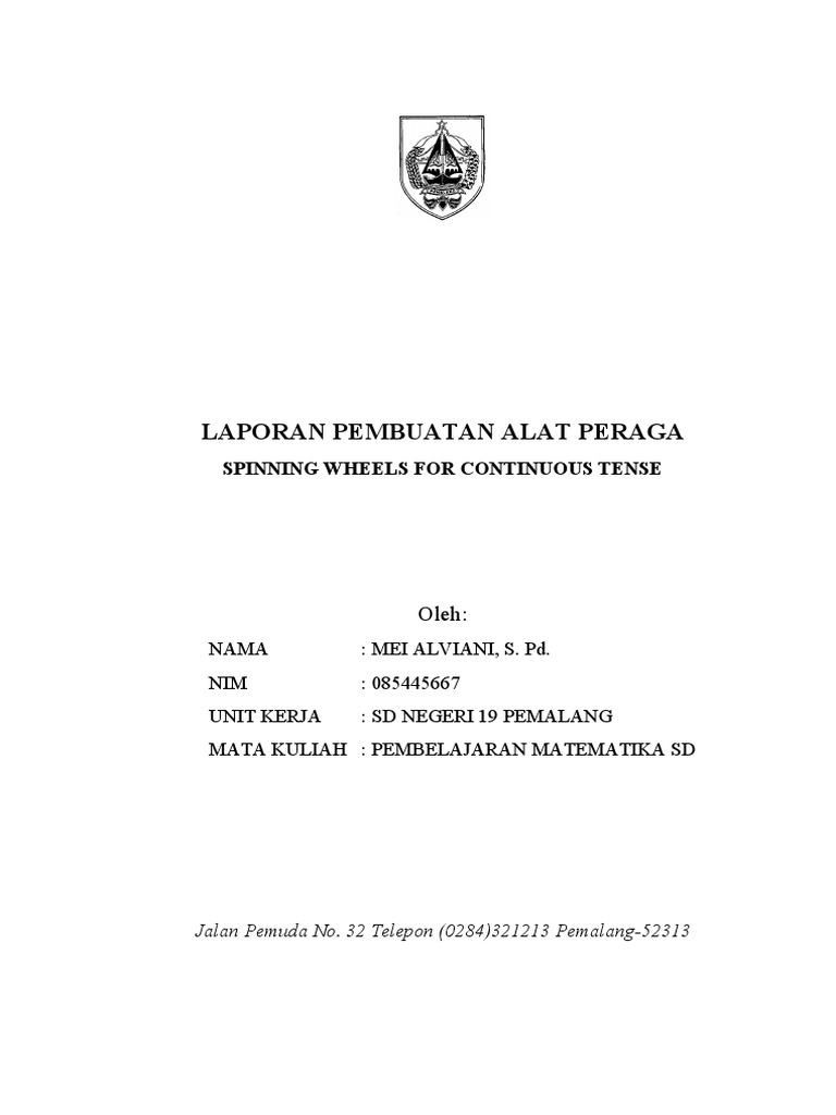 Contoh Pembuatan Alat Peraga | PDF