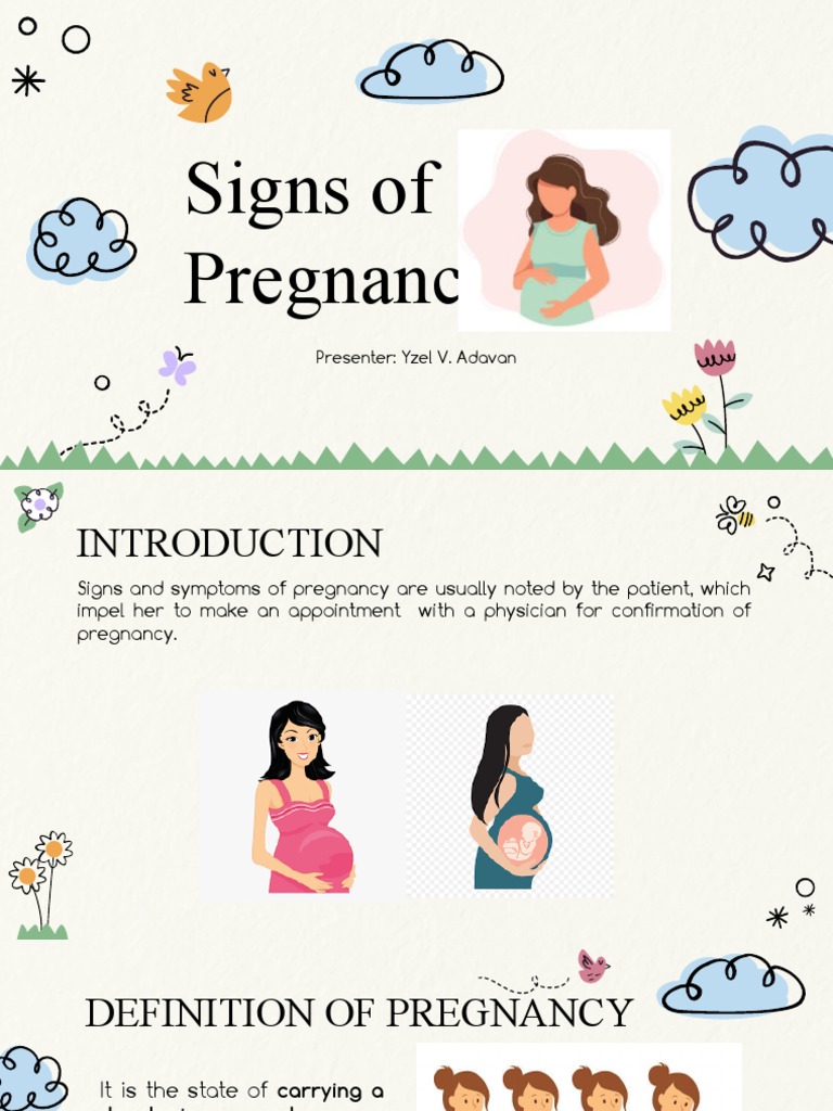 Signs of Pregnancy | PDF | Pregnancy | Uterus
