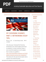 Chevening Scholarship: Sample Chevening Application Essay | PDF ...