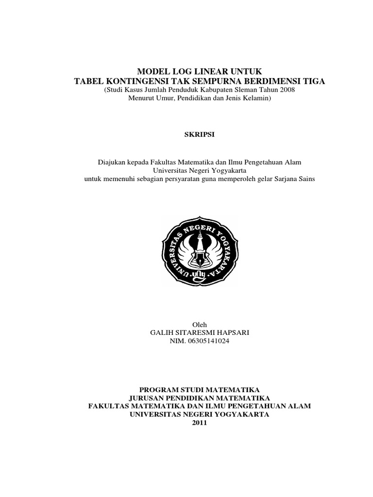 Model Log Linear | PDF