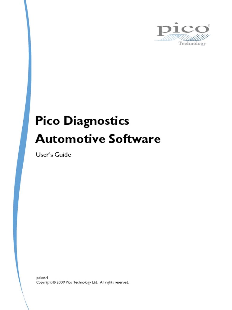 Pico Diagnostics Automotive Software: User's Guide | PDF | Menu ...
