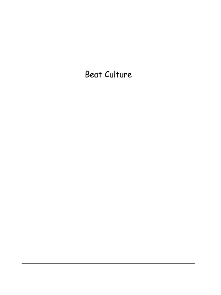 Beat Poets | PDF | Beat Generation | Allen Ginsberg