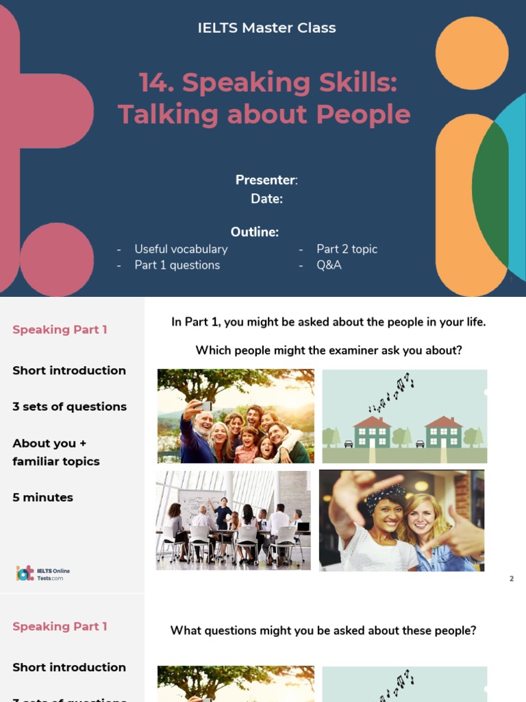 Speaking Skills - Talking About People Handout | PDF | Cognition