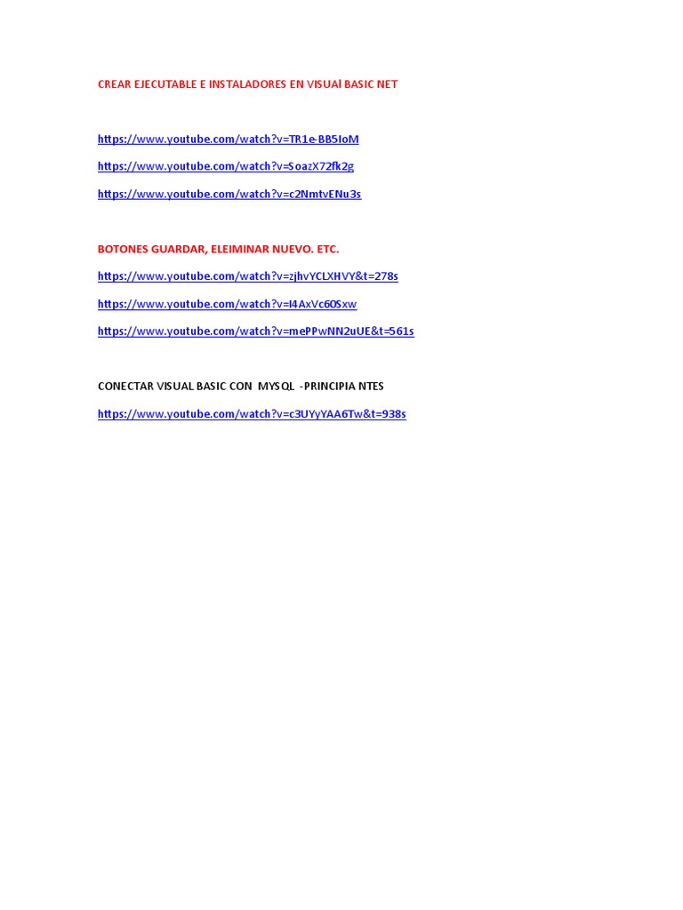 Crear Ejecutable e Instaladores en Visual Basic Net | PDF